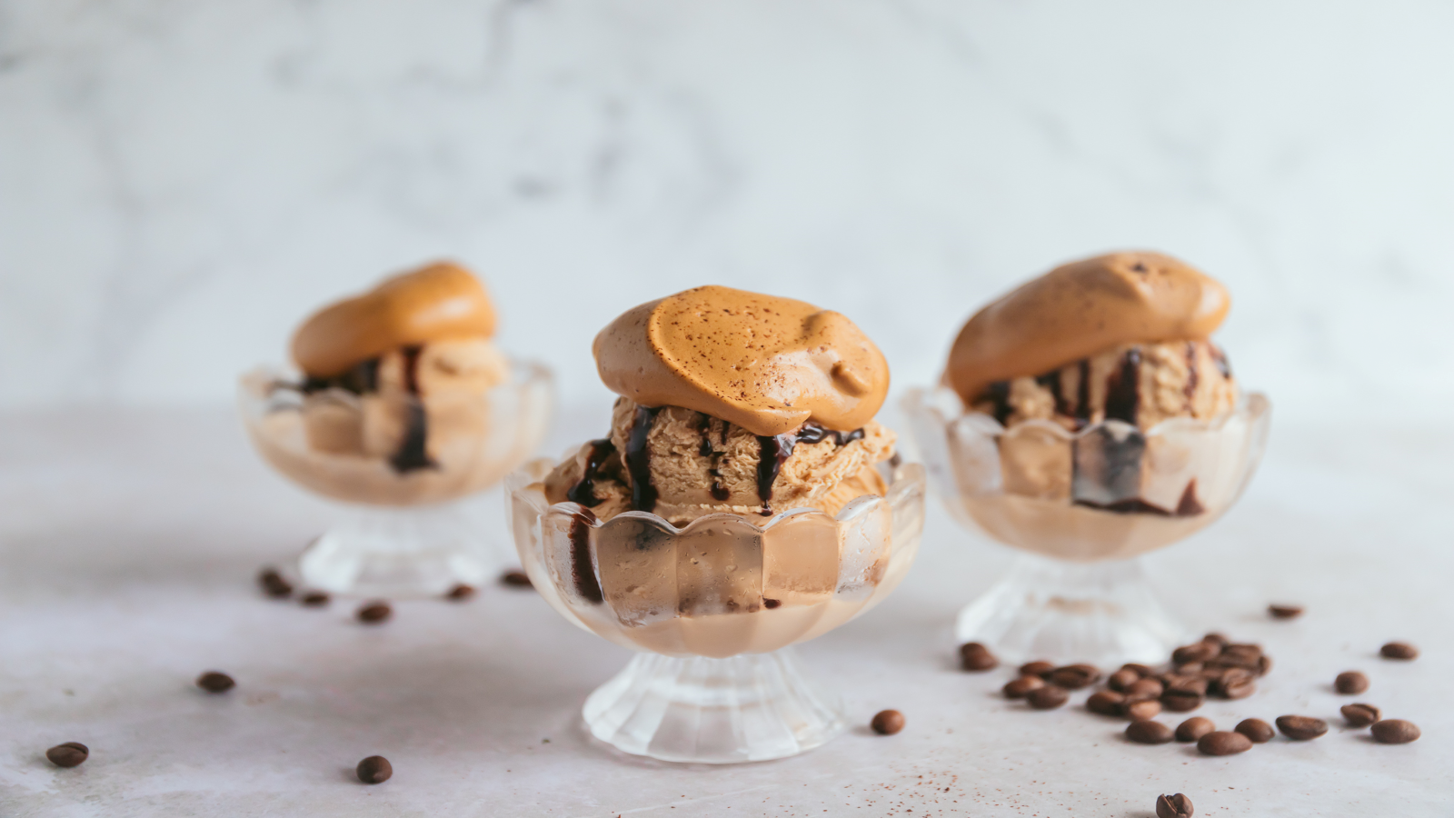 Dreyer's Dalgona Whipped Coffee Sundaes | Recipes | IceCream.com