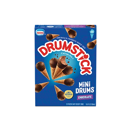 Mini Drums™ Chocolate Sundae Cones | Official DRUMSTICK®