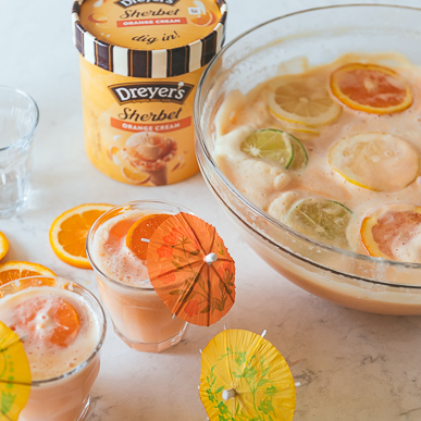 Orange Citrus Punch | Recipes | Edy's® and Dreyer's® | Icecream.com
