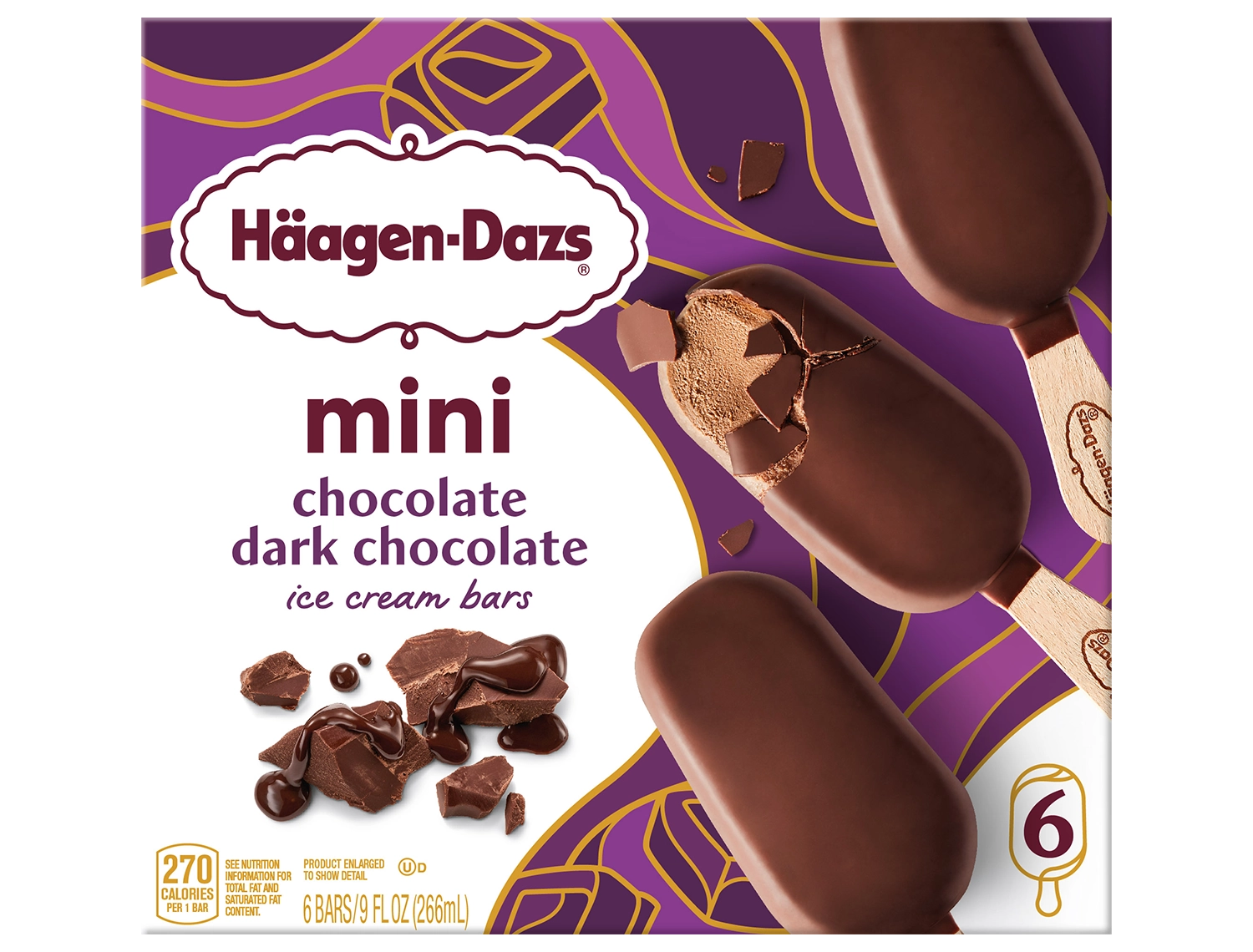 Mini Chocolate Dark Chocolate Ice Cream Bar | Häagen-Dazs®