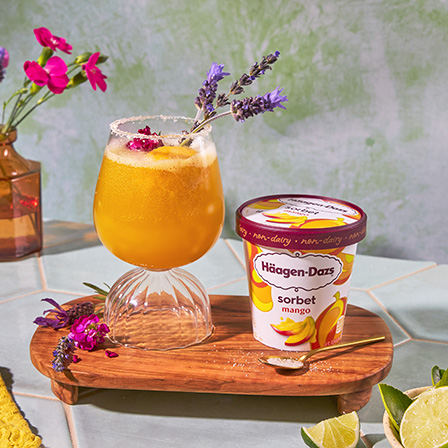 Häagen-Dazs® Mango Ginger Fizz Mocktail | IceCream.com Recipes