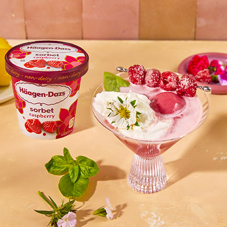 Häagen-Dazs® Raspberry Lemonade Chiller Mocktail | IceCream.com Recipes