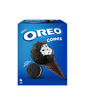 OREO® Frozen Dessert Cones 4ct | Icecream.com
