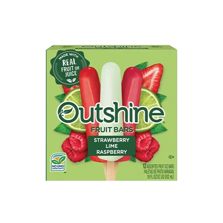 Strawberry, Raspberry & Lime Frozen Fruit Pops | Outshine®